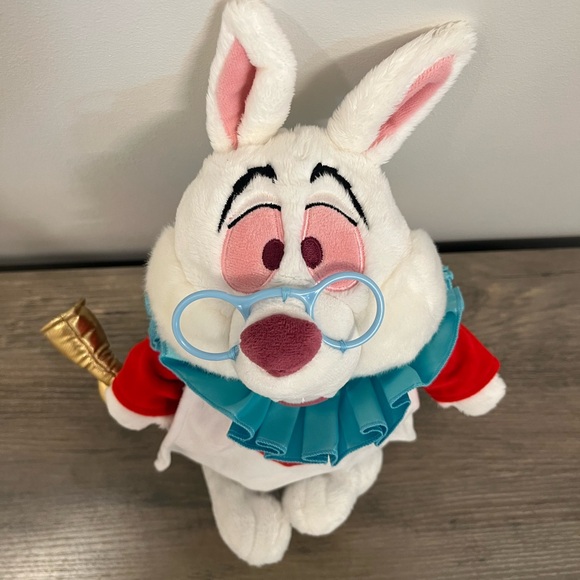 Disney | Toys | The Disney Store White Rabbit Plush Wtrumpet Queen Of ...